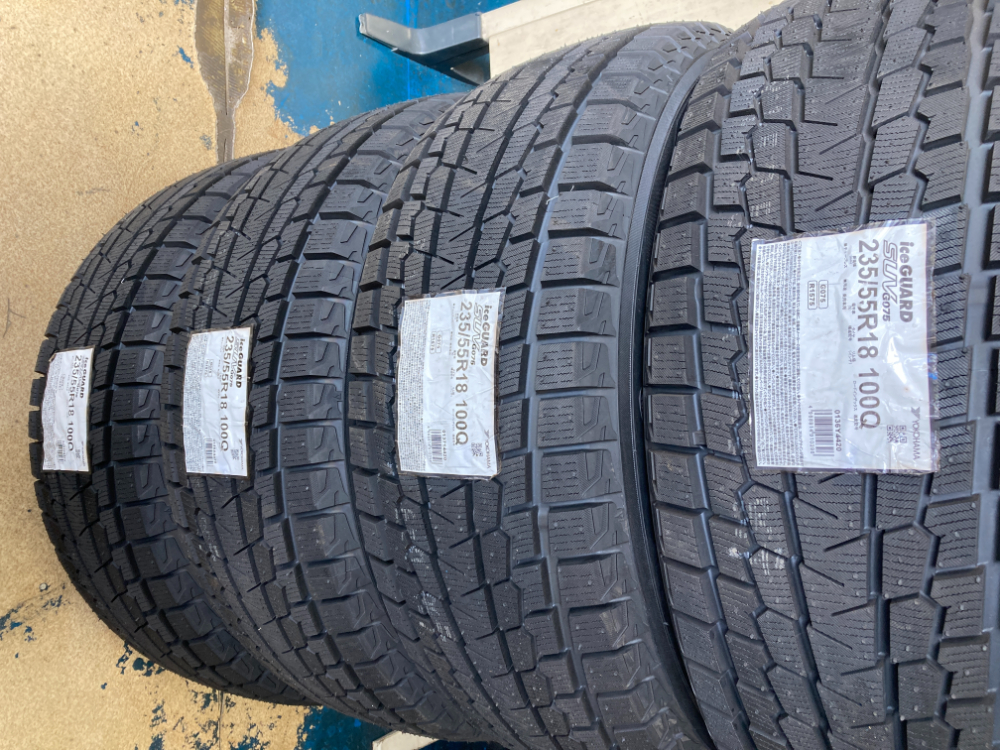 (新品タイヤ)値上げ!!値上げ !! 特価新品がお買い得!!2020年製 YOKOHAMA ICE GUARD SUV G075 235/55R18 100Q 4本SET 数量限定!!値上がり ...